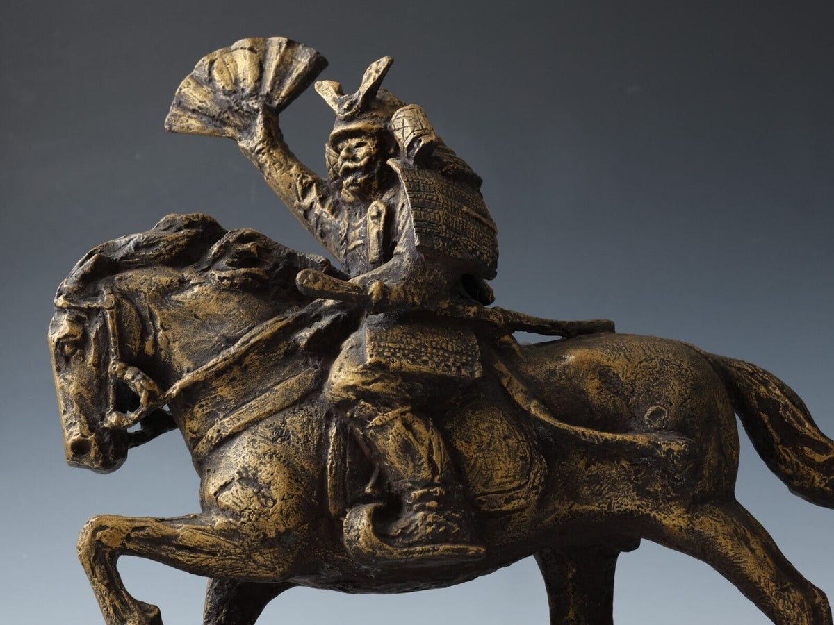 Seibo Kitamura -Samurai Genji Kumagai - Smoky Gold Bronze Sculpture GR ...