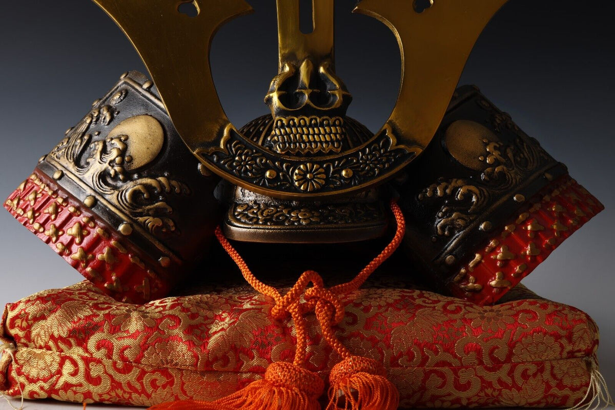 Massive! Japanese Great Samurai Helmet -Kusunoki Masasige Kabuto- Heav ...